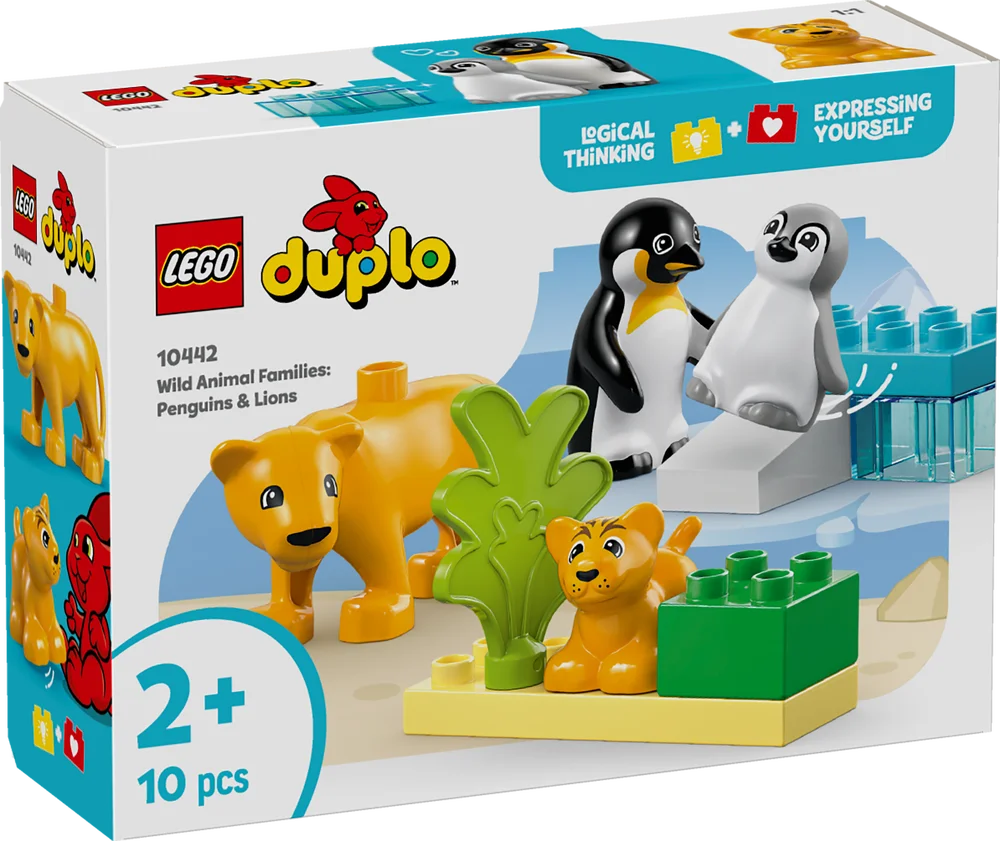 LEGO DUPLO 10442 Wild Animal Families: Penguins & Lions - Brick Store NZ