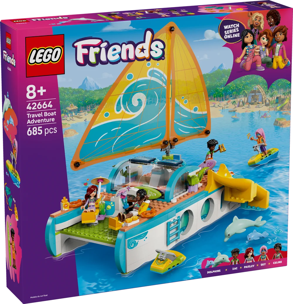 LEGO Friends 42664 Travel Boat Adventure - Brick Store NZ